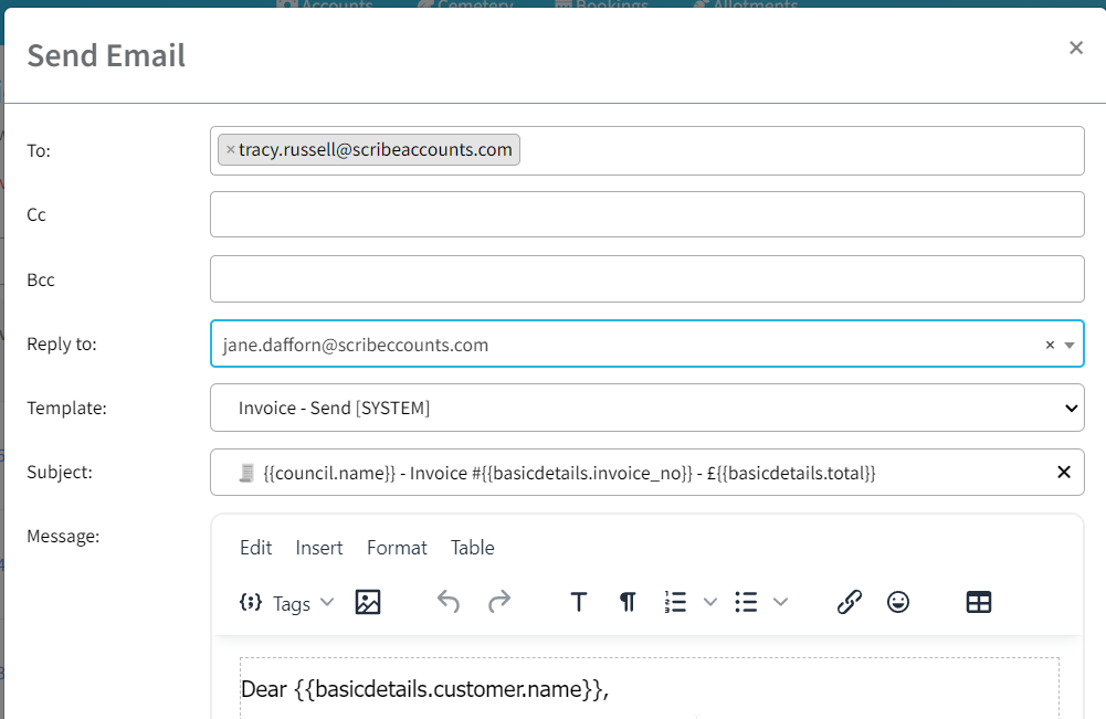 ⚙️ Emailing Sales Invoices